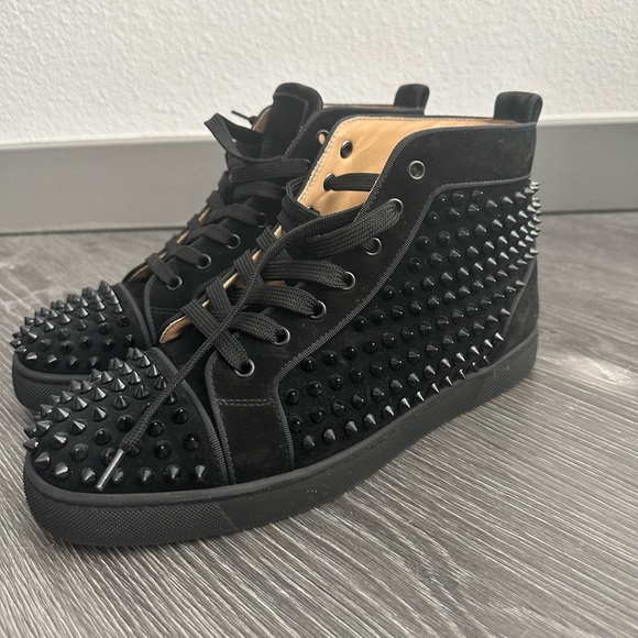 Christian Louboutin | Shoes | Sneakers Christian Louboutin Full Black ...
